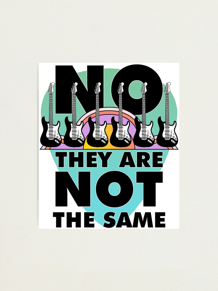 Lámina fotográfica «No, no son lo mismo - gráficos de guitarra 2021» de ...