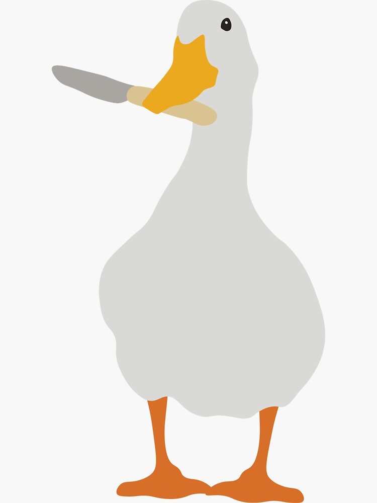 "Killer duck" Sticker for Sale by Pedro-orange | Redbubble