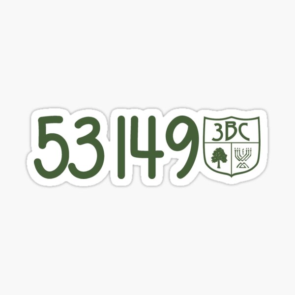 "Camp Beber Zip Code" Sticker by hcohen2000 | Redbubble