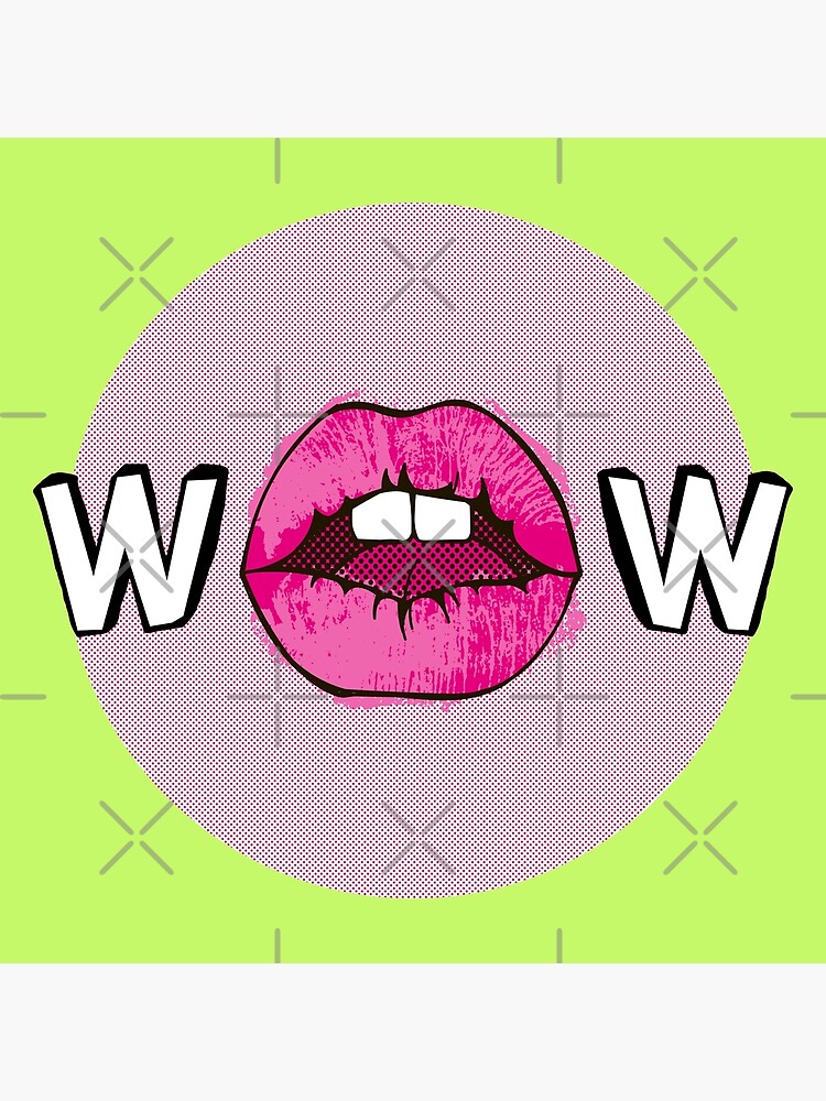 "WOW Sexy Lips - Pop Art" Photographic Print for Sale by Scubedesign ...