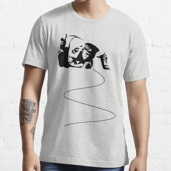 "Banksy Coke Sniffing Cop" T-shirt for Sale by belugastore | Redbubble ...