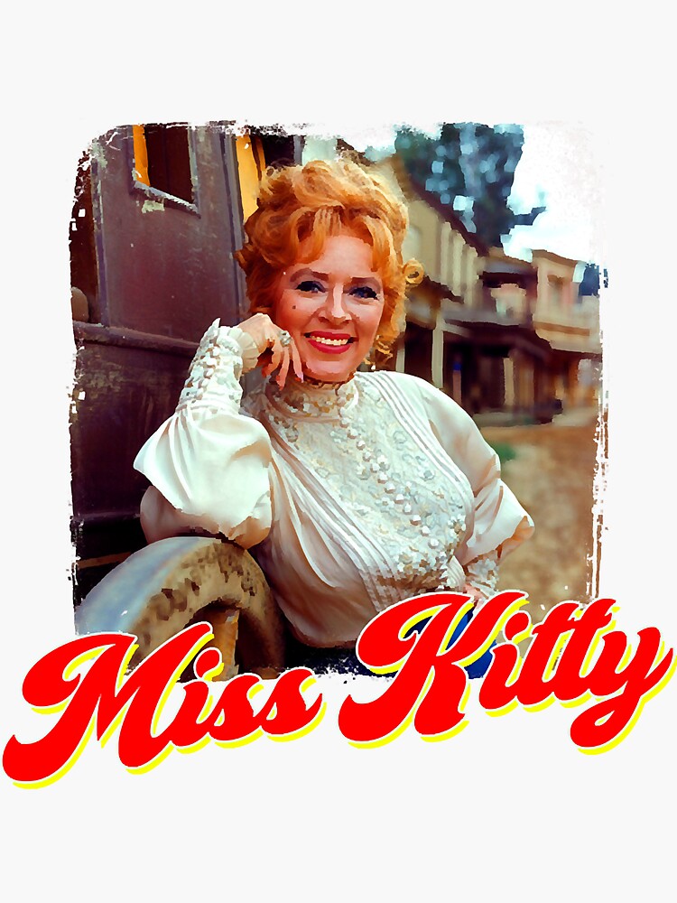 "Miss Kitty from Gunsmoke " Sticker for Sale by shaunturek36 | Redbubble
