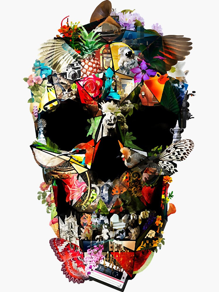 "Fragile Skull " Sticker by sAnupama25 | Redbubble