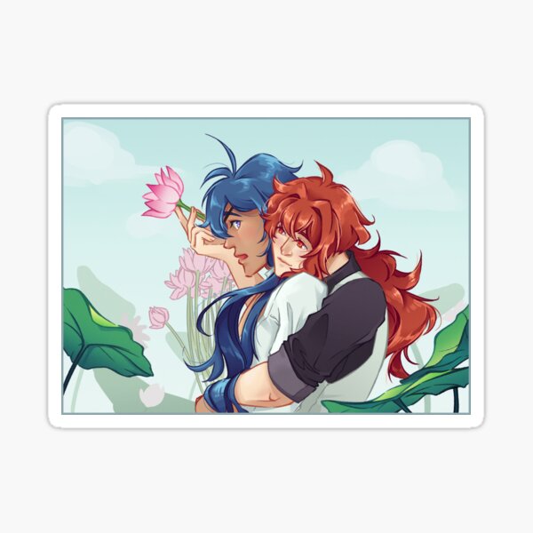 "LucKae Lotuses " Sticker for Sale by Kasumiafkgod | Redbubble