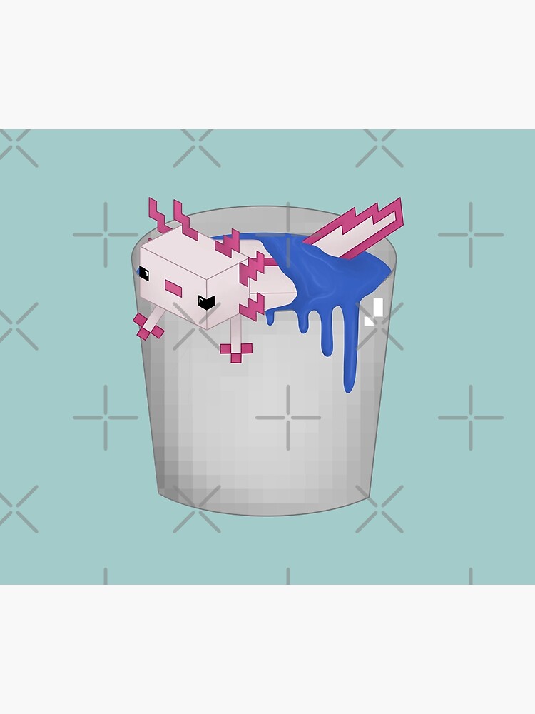 "Axolotl in Bucket" Poster by Charloote | Redbubble