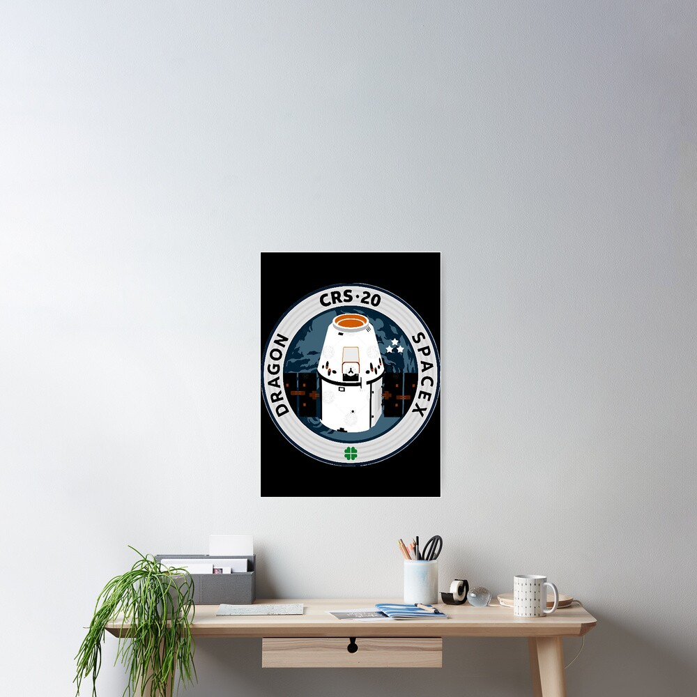 "CRS-20 Mission Logo " Poster for Sale by kinHartleigh | Redbubble
