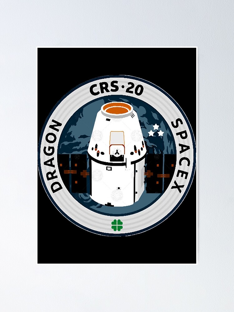 "CRS-20 Mission Logo " Poster for Sale by kinHartleigh | Redbubble