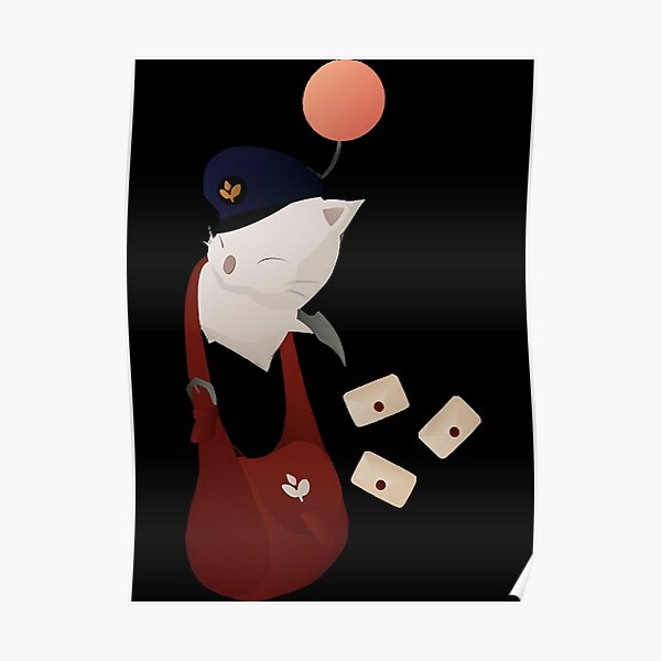 "Final Fantasy XIV - Delivery Moogle " Poster by kinHartleigh | Redbubble