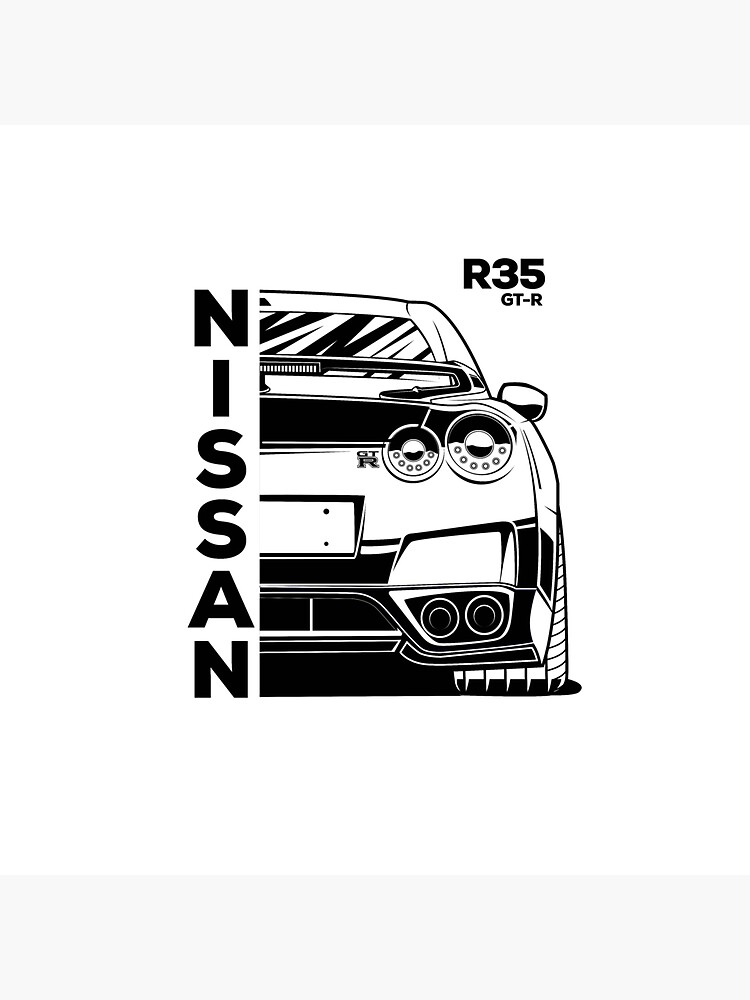 "A Nissan GT-R R35" Sticker for Sale by Mohamedkh810 | Redbubble