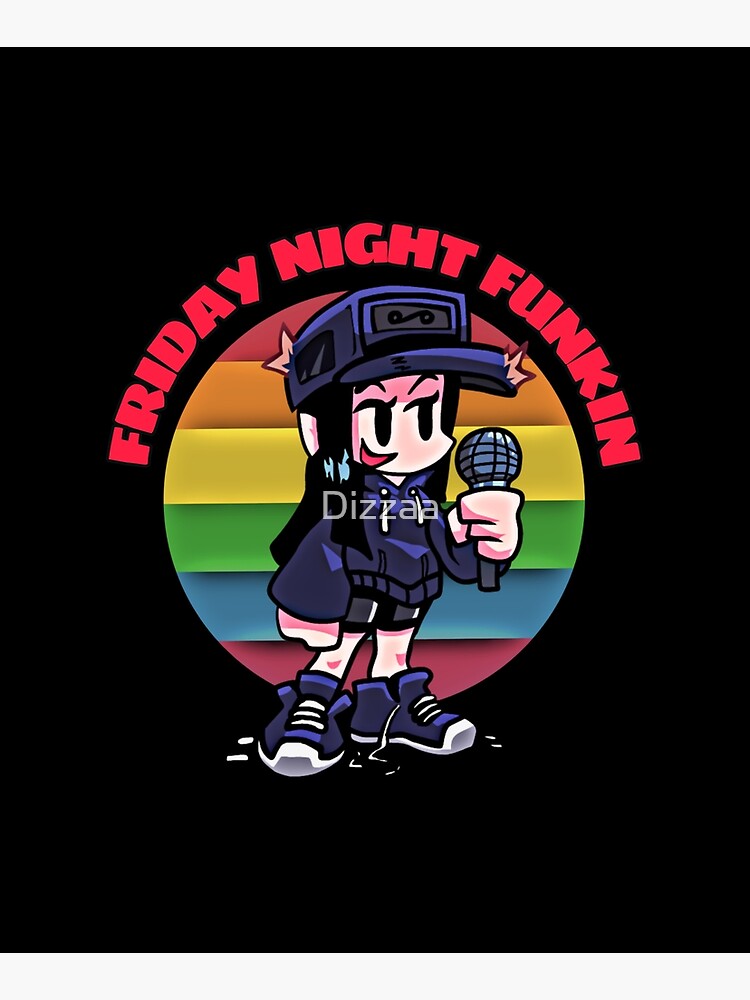 "Friday Night Funkin the best characters cute fnf " Mounted Print by ...