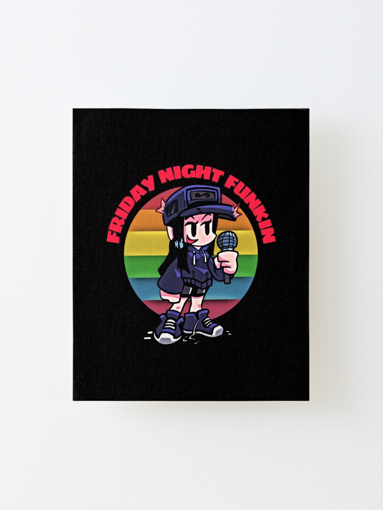 "Friday Night Funkin the best characters cute fnf " Mounted Print by ...