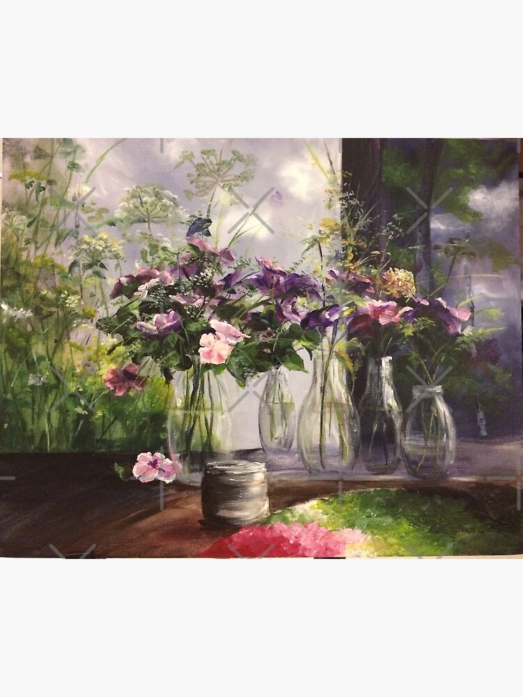 "Flower power for a Mural." Poster for Sale by lizzyforrester | Redbubble