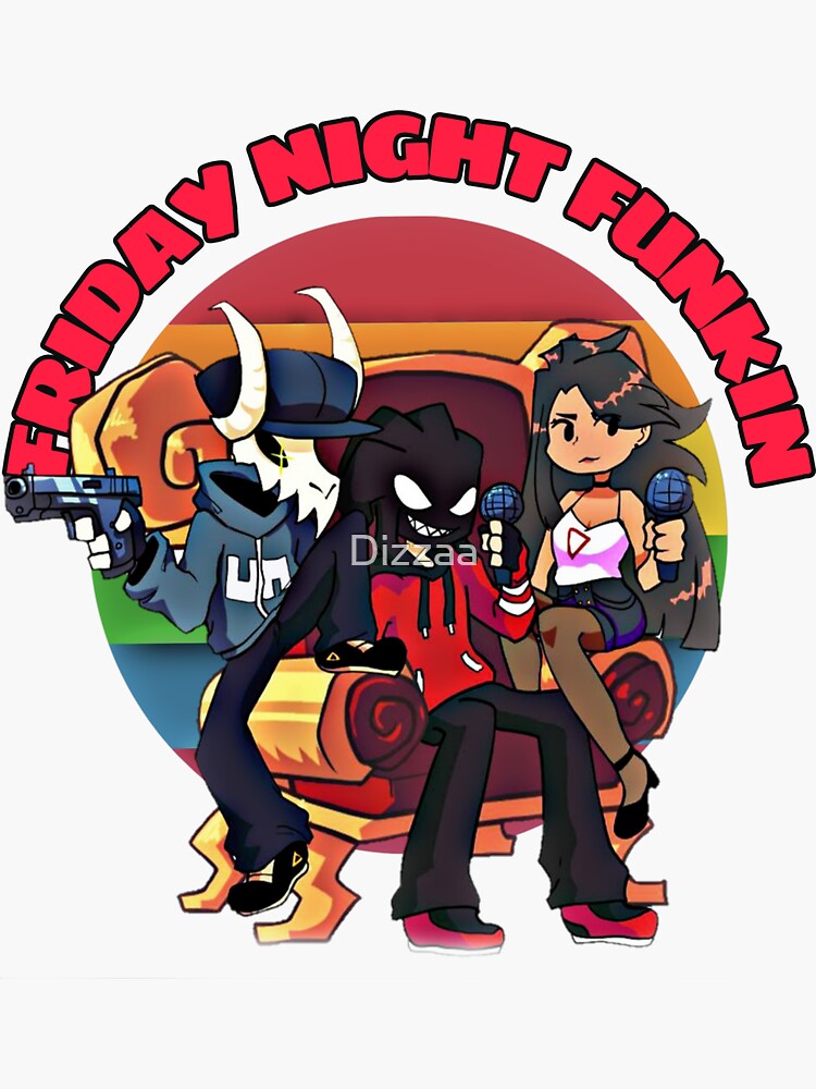 "Friday Night Funkin the best characters Unique fnf " Sticker for Sale ...
