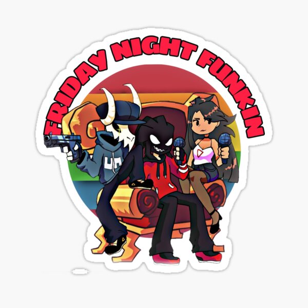 "Friday Night Funkin the best characters Unique fnf " Sticker for Sale ...
