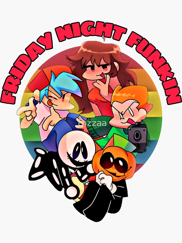 "Friday Night Funkin girlfriend, boyfriend, skid, pump and pico the ...