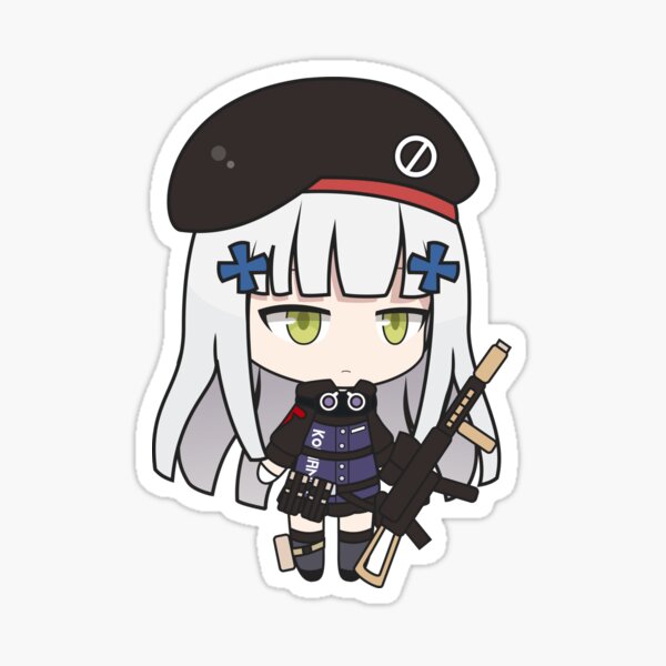 "HK416 - Girls Frontline" Sticker for Sale by KyraWaifu | Redbubble