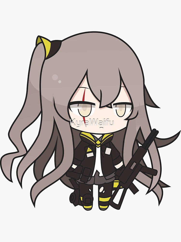 "UMP45 - Girls Frontline" Sticker for Sale by KyraWaifu | Redbubble