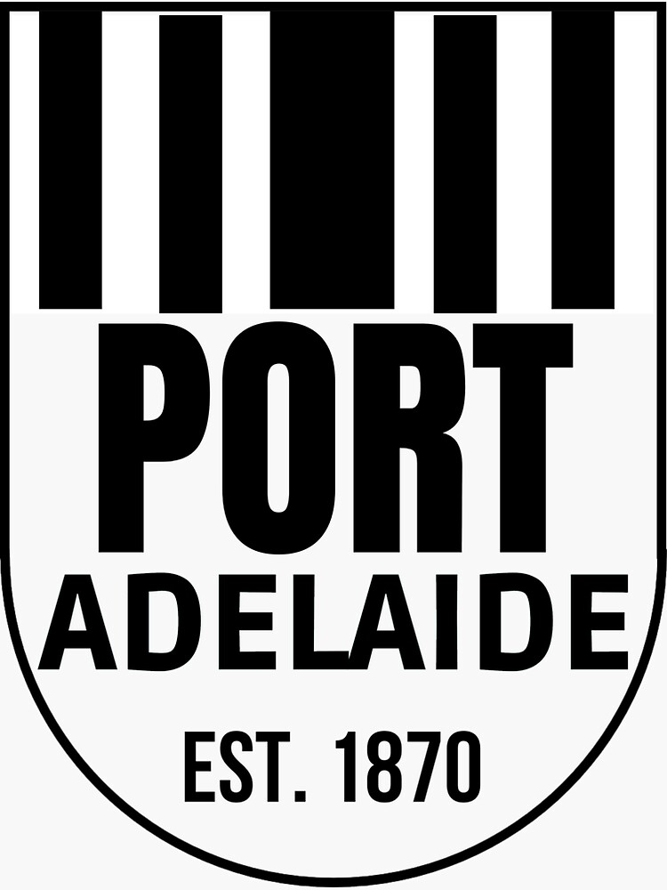 "Port Adelaide EST. 1870" Sticker for Sale by Finalstore | Redbubble