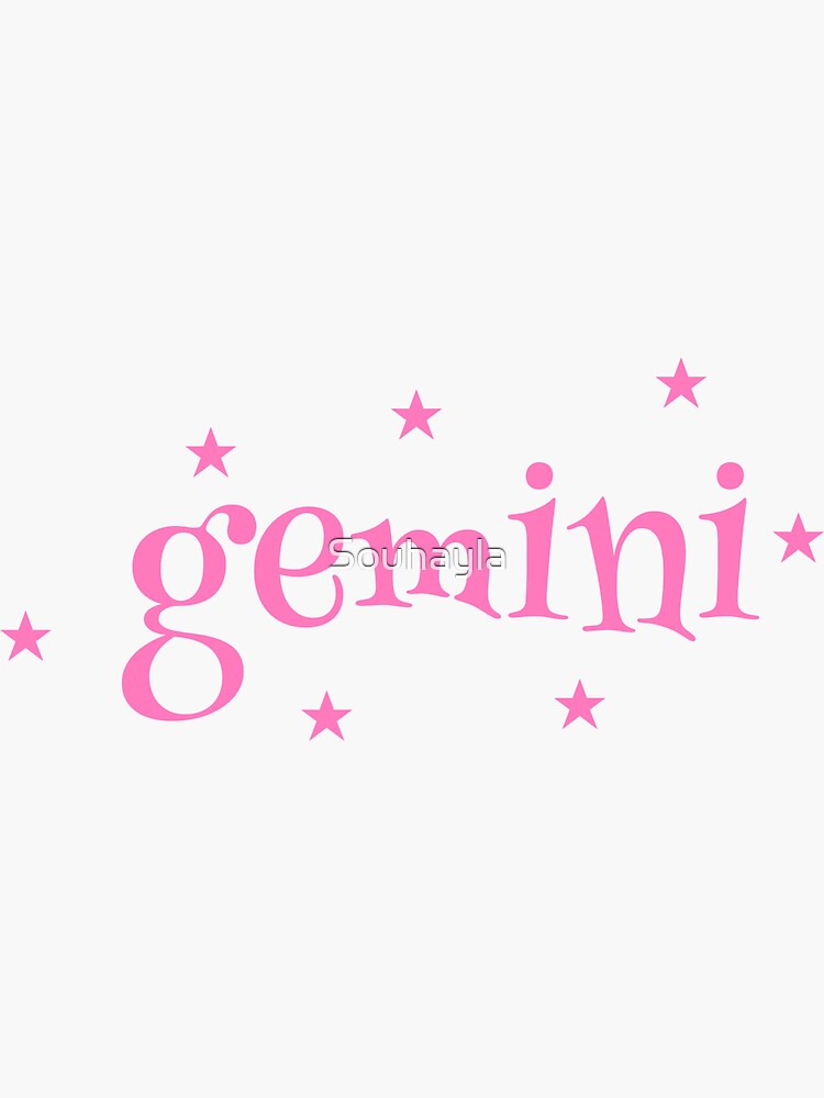 "y2k zodiac sign gemini" Sticker by Souhayla | Redbubble