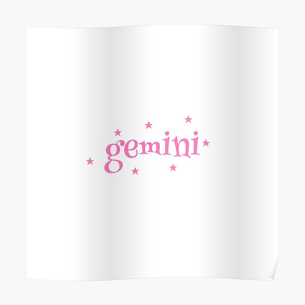 "y2k zodiac sign gemini" Poster by Souhayla | Redbubble