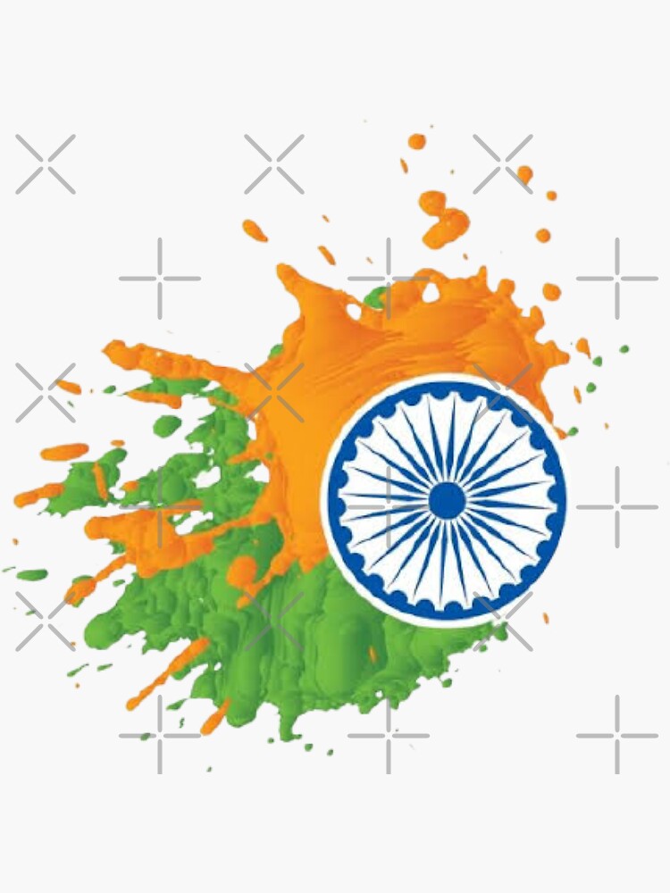 "Indian Independence Day Tri color " Sticker for Sale by scaleupincome ...