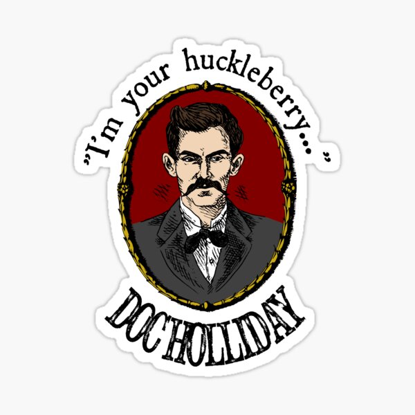 "Doc Holliday" Sticker for Sale by fierywolfdesign | Redbubble