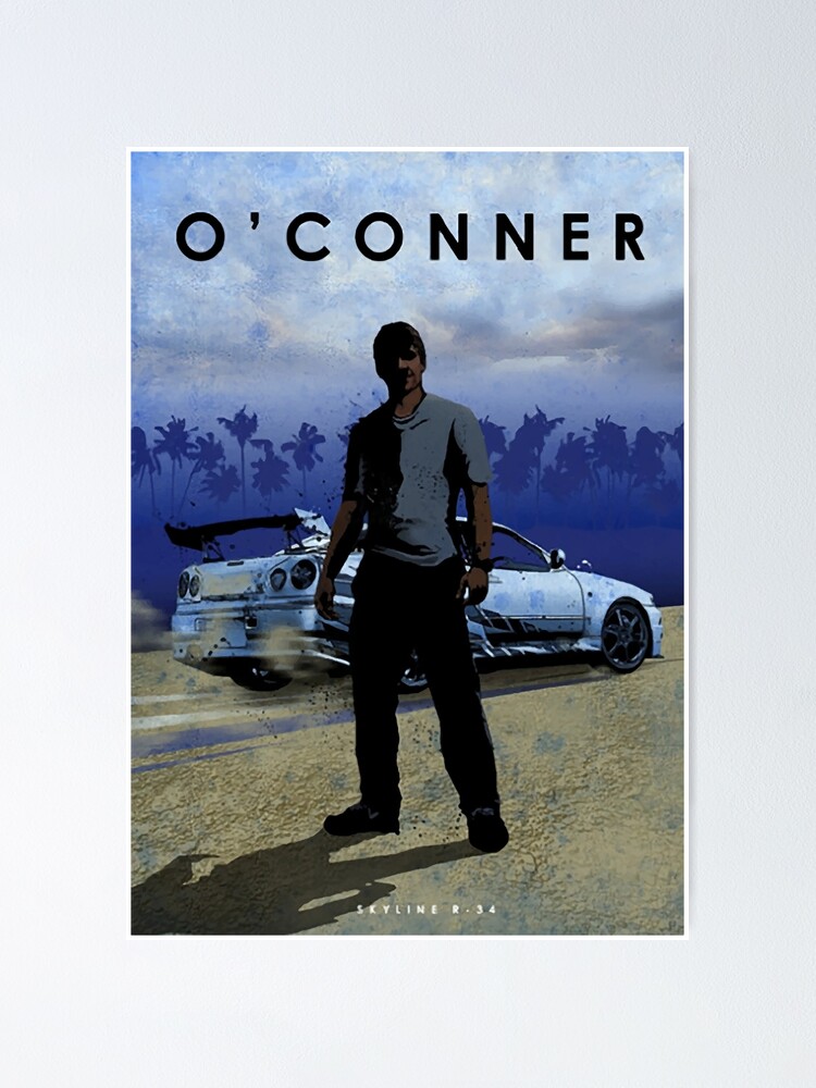 "Brian O'Conner - Nissan Skyline - Car Legends" Poster by Great-Peoples ...