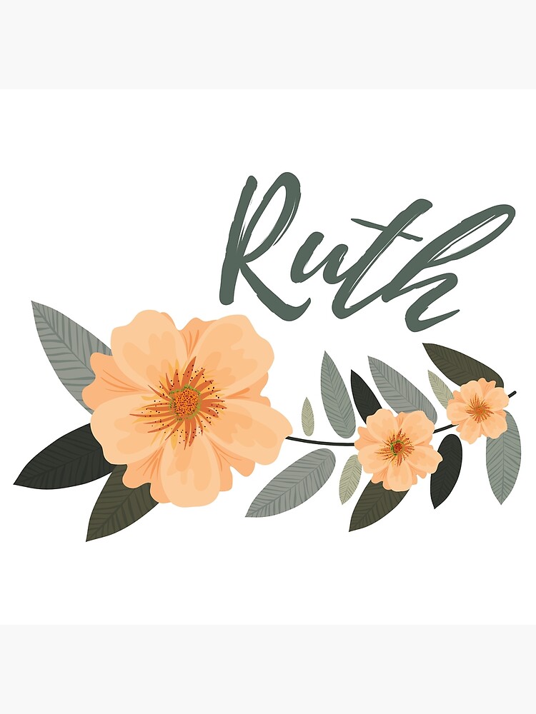 "Ruth Name With Pretty Flowers " Poster for Sale by PrettyArtwork ...