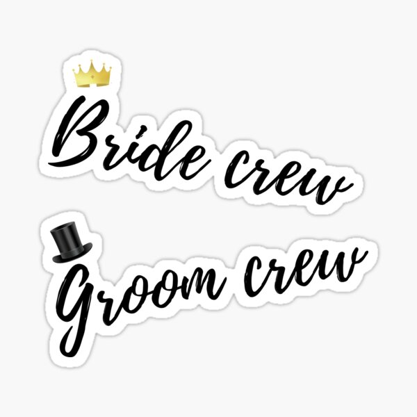 "Wedding Crew Pack" Sticker for Sale by a-diana8 | Redbubble