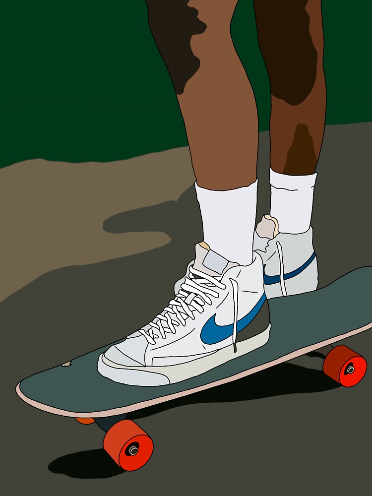 "Sk8r" Sticker for Sale by creationswcat | Redbubble