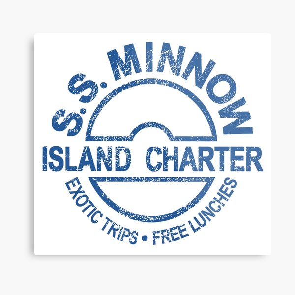 Lámina metálica «Gráfico de carta de SS MINNOW Island» de massiveink ...