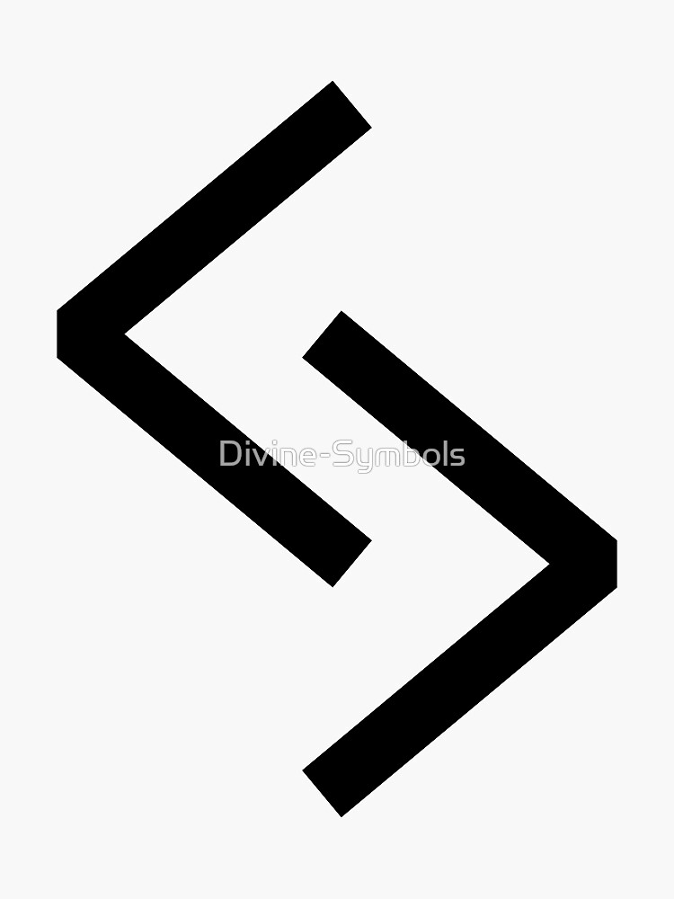 "Jera" Sticker by Divine-Symbols | Redbubble