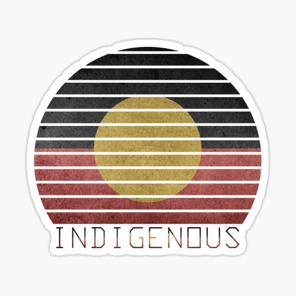 "Australian Aboriginal Flag Authentic Native Indigenous" Sticker for ...