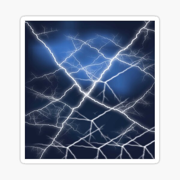 "lightning light thunder" Sticker for Sale by designs89 | Redbubble