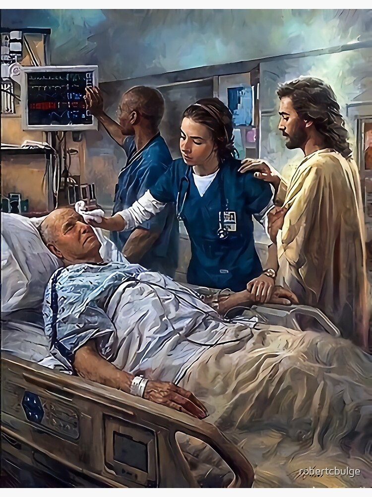 "Jesus & Nurse" Poster for Sale by robertcbulge | Redbubble