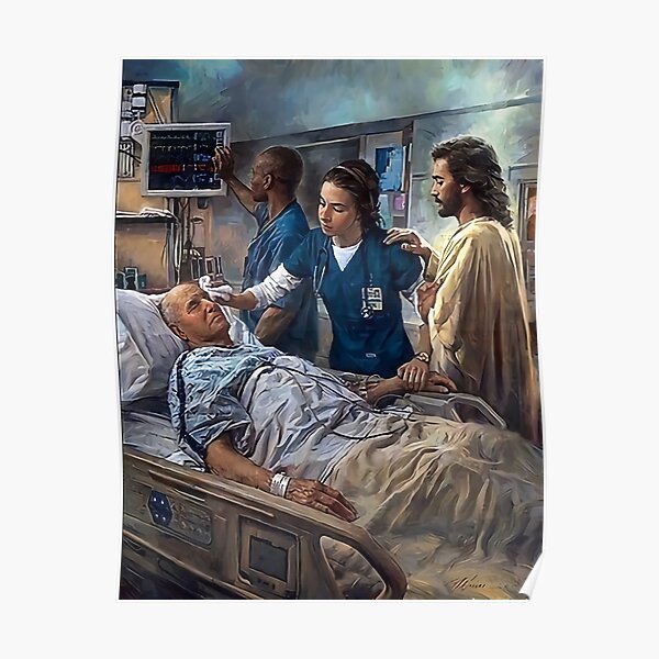 "Jesus & Nurse" Poster for Sale by robertcbulge | Redbubble
