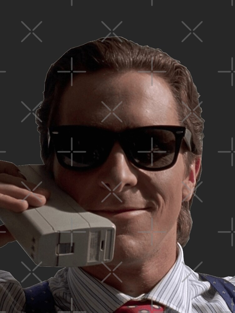 "Patrick Bateman on Phone (American Psycho)" Sleeveless Top by muwumbe ...