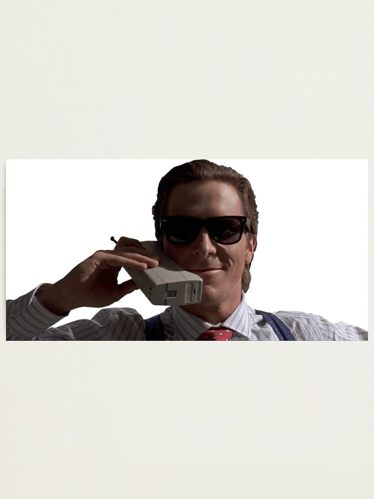 "Patrick Bateman on Phone (American Psycho)" Photographic Print for ...