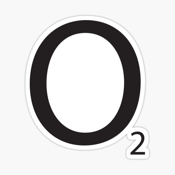 "O2 oxygen " Sticker for Sale by abdelhakimhemma | Redbubble