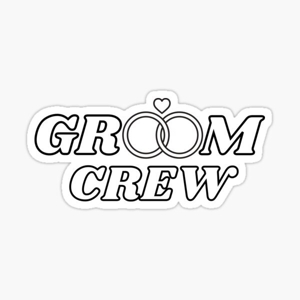 "Simple Black Groom Crew Design For Wedding Party Or Bachelor Party ...
