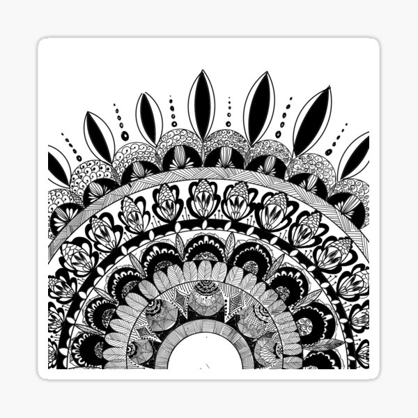 "Mandal art" Sticker for Sale by artgarage01 | Redbubble