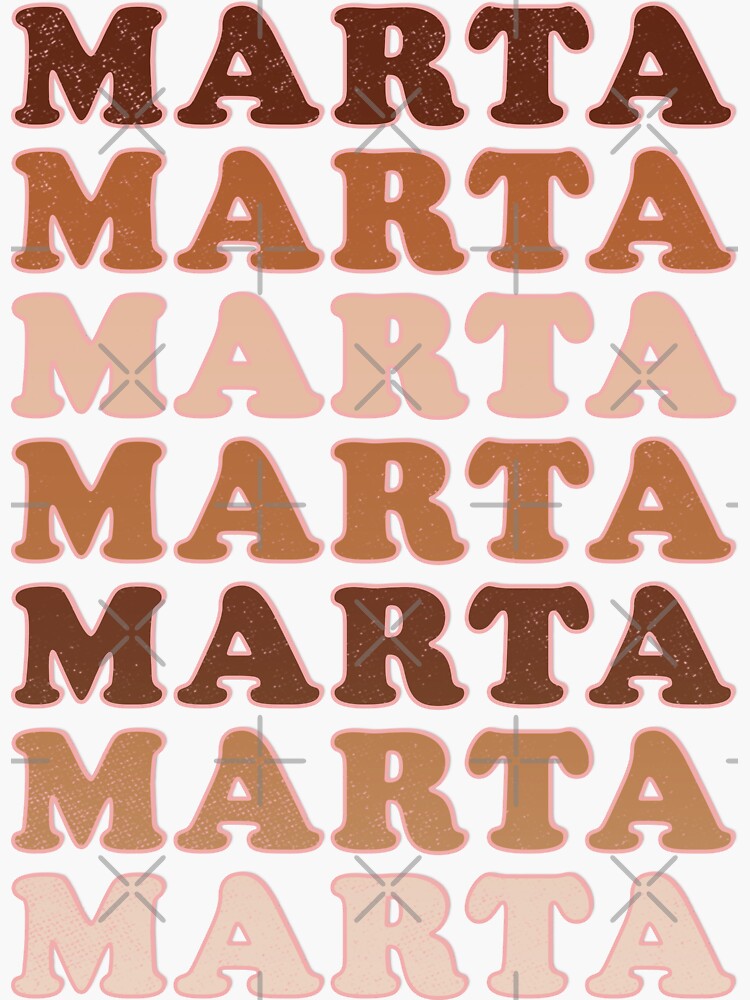 "Marta" Sticker for Sale by wunderfamily | Redbubble