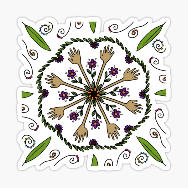 "Blooming Handala in Color" Sticker for Sale by AnnieSingerArt | Redbubble