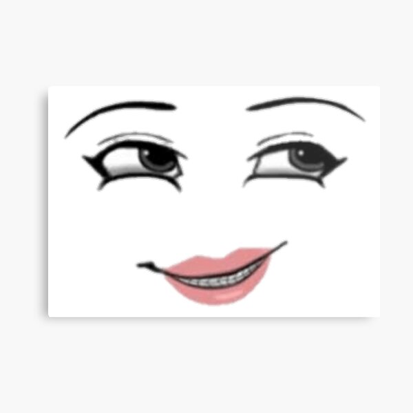 "Roblox lady woman face " Metal Print by MugPire | Redbubble