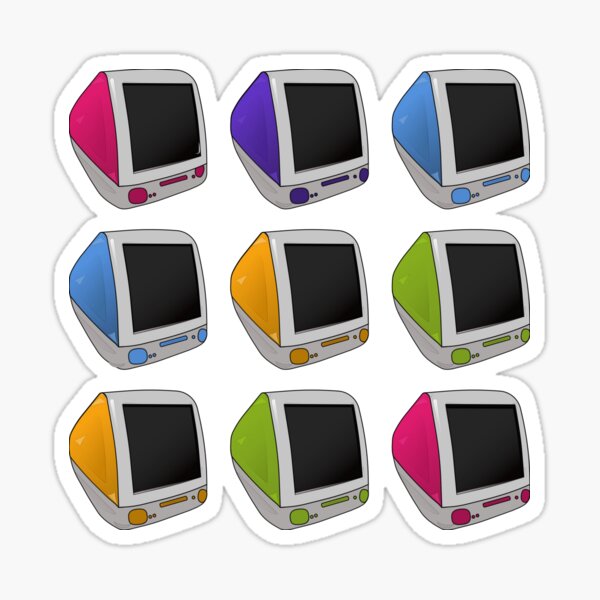 "Retro Computer - iMac G3" Sticker for Sale by Lalalapops | Redbubble
