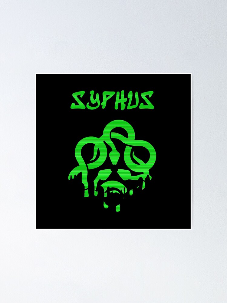 "Syphus dripping graffiti glitch logo" Poster for Sale by YOStudios ...