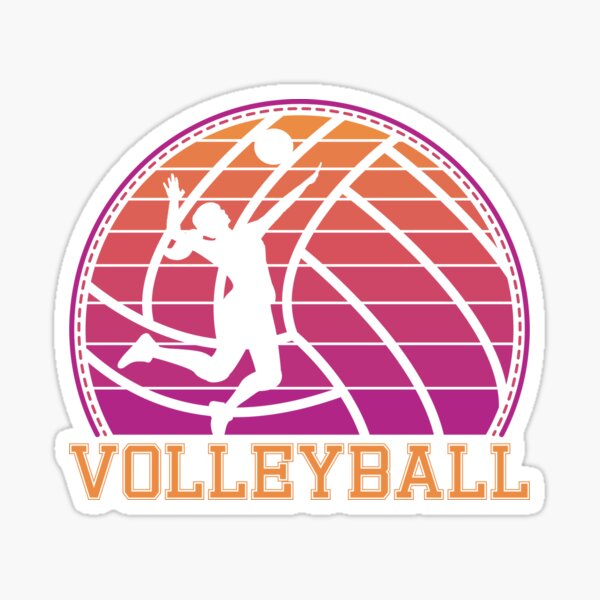 "Cute Gift For Volleyball Lovers, Volleyball Player" Sticker for Sale ...