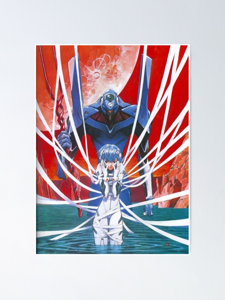 "evangelion rei" Poster for Sale by pouchimon | Redbubble