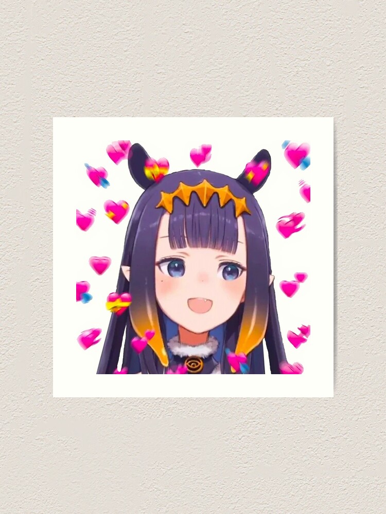 "Ninomae Inanis Heart Emoji" Art Print for Sale by Gawrgura | Redbubble