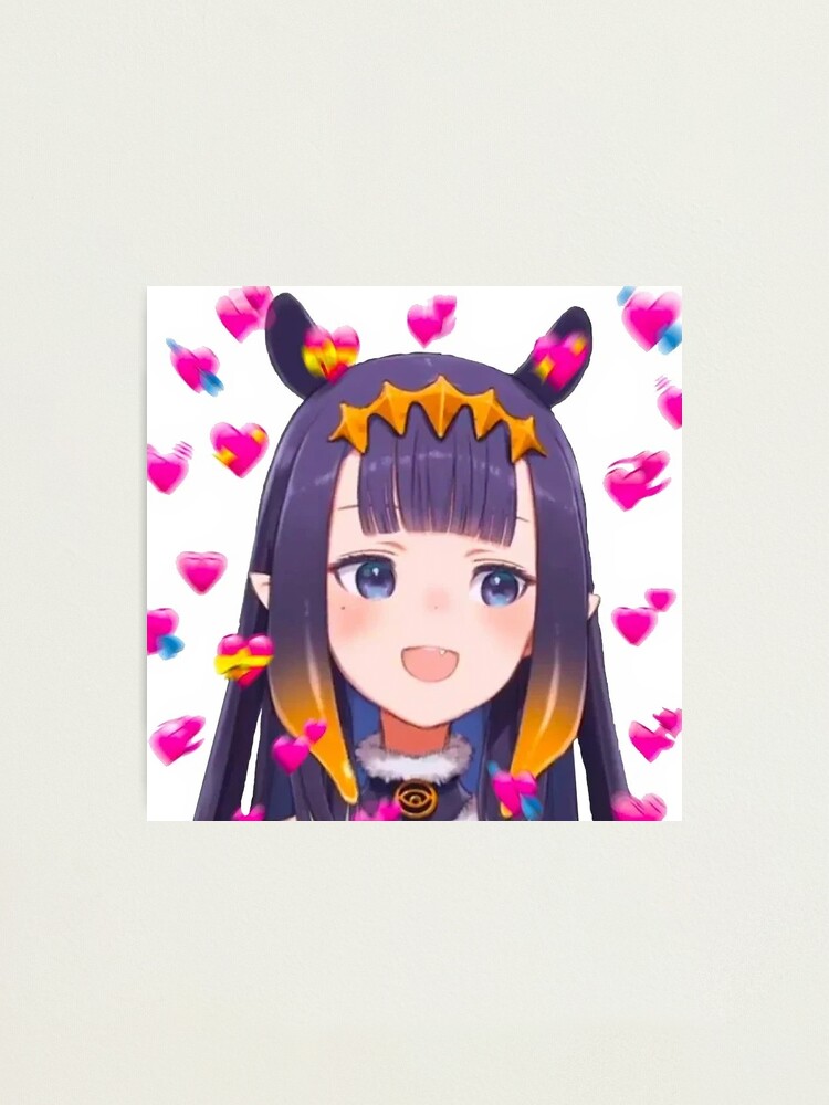 "Ninomae Inanis Heart Emoji" Photographic Print for Sale by Gawrgura ...